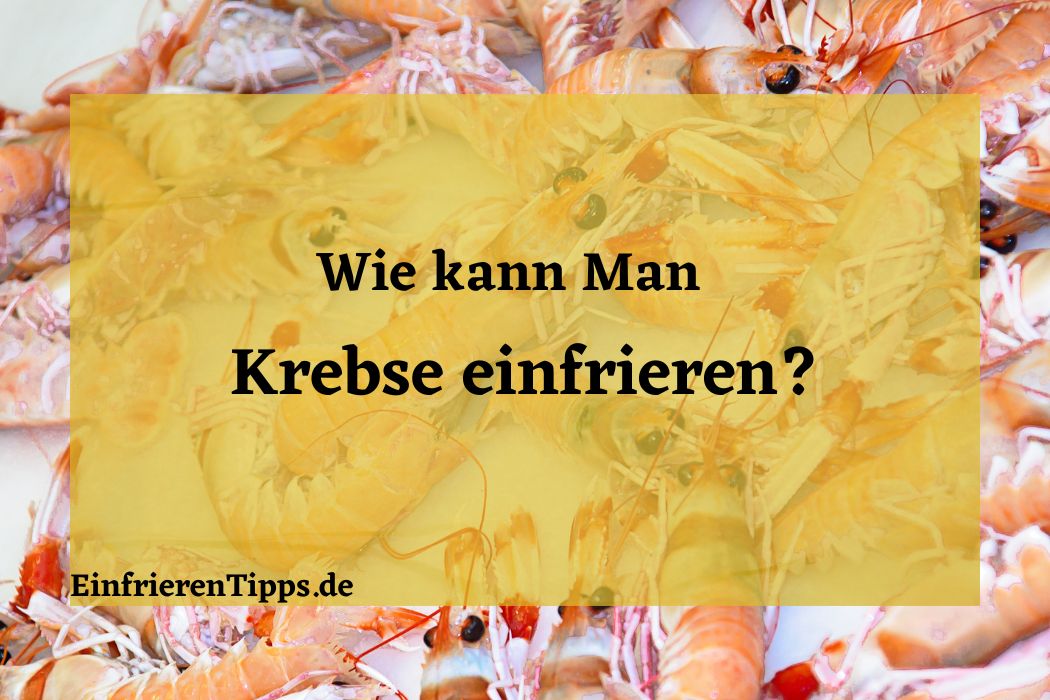 Krebse einfrieren: Tipps für eine längere Haltbarkeit | Einfrieren Tipps